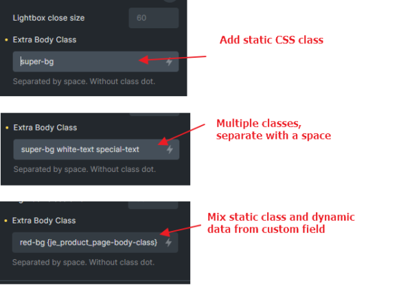 Add Dynamic Body Css Class Control Bricks Builder Page Settings Customization Pure Coding
